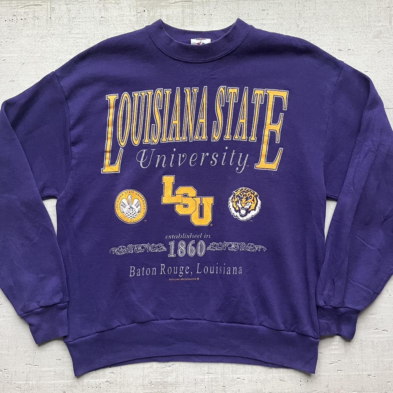 Vintage 80s 90s LSU Tigers Collegiate Louisiana... - Depop