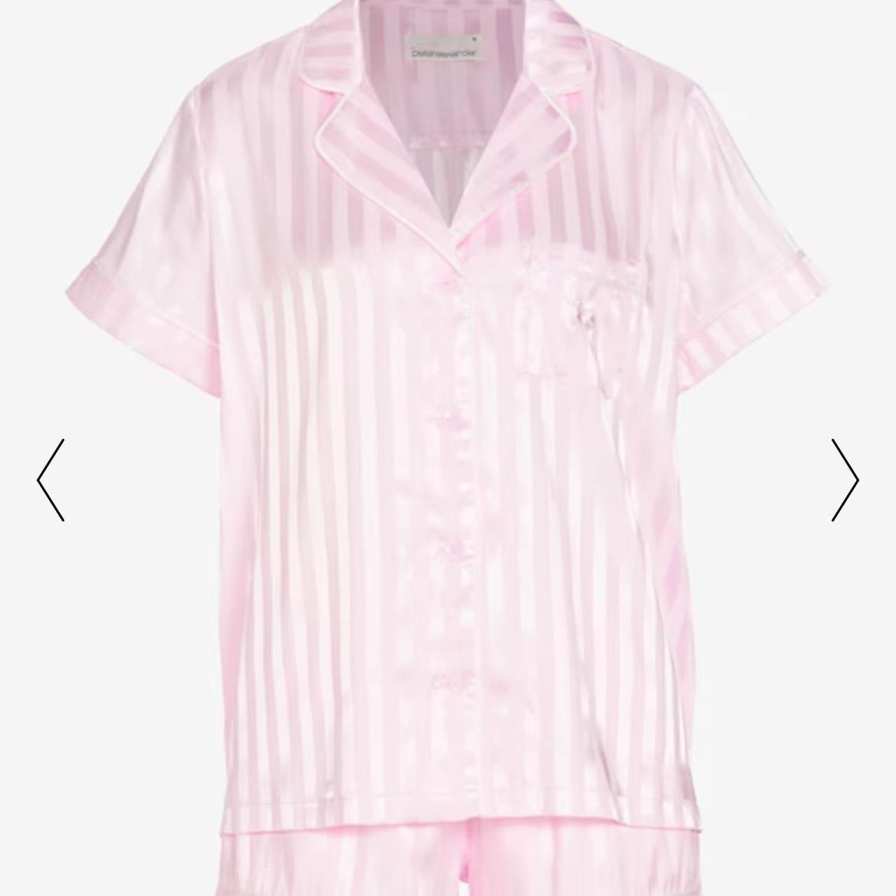 Peter Alexander - Pink Stripe Chic Satin Pj Set Size... - Depop