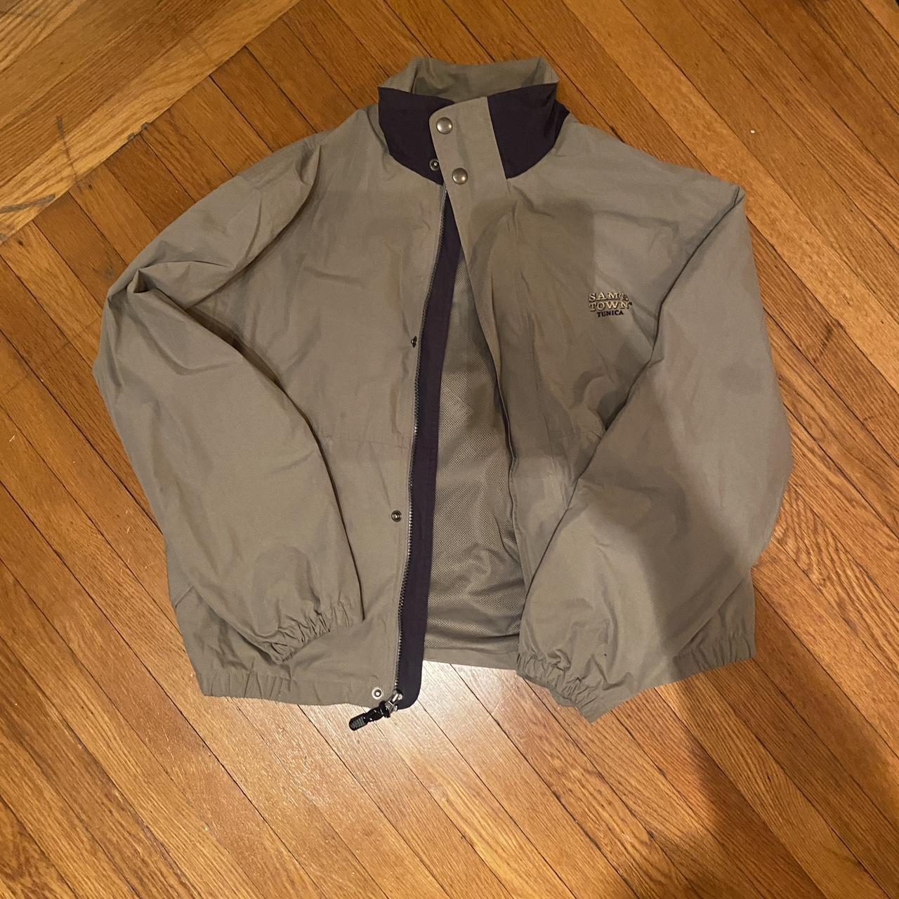 VINTAGE TAN COLOR JACKET GOOD FOR LAYERING SIZE... - Depop