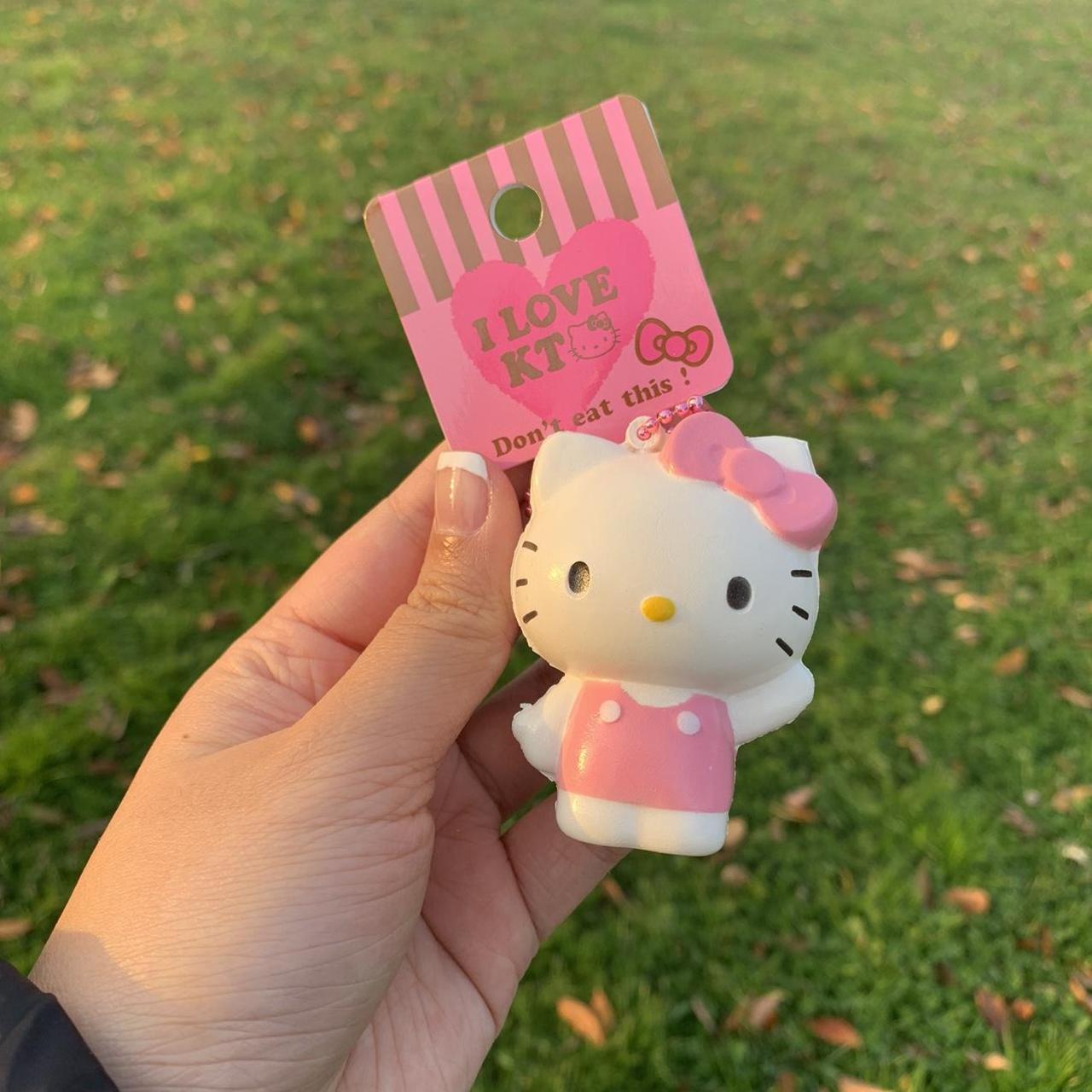 💗Hello Kitty in Pink Squishy Keychain💗 Brand New... - Depop