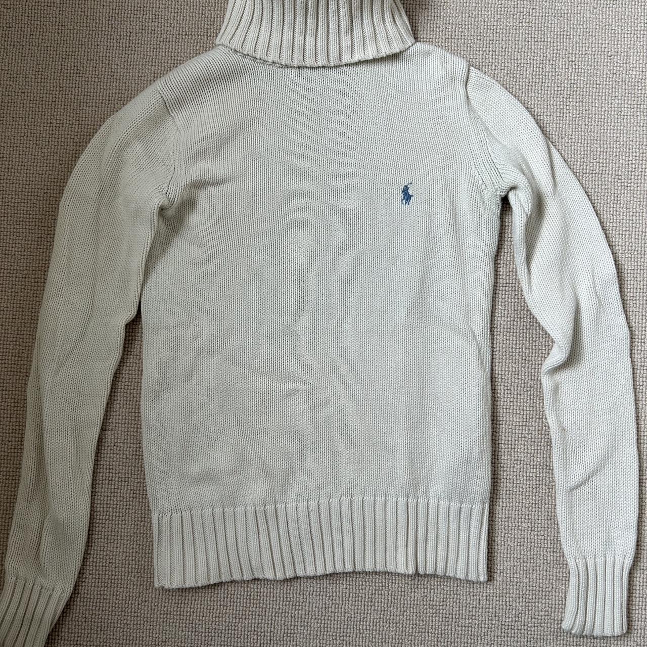 Ralph Lauren cream turtle neck jumper. Size 6. I... | Depop