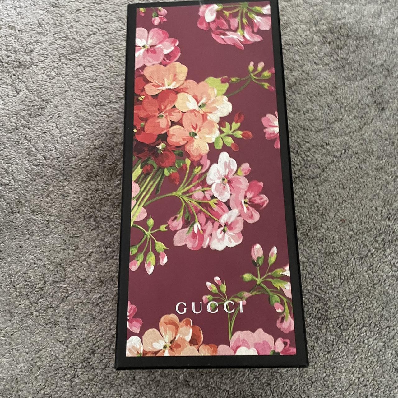 Gucci bloom supreme floral sliders Worn a handful... - Depop
