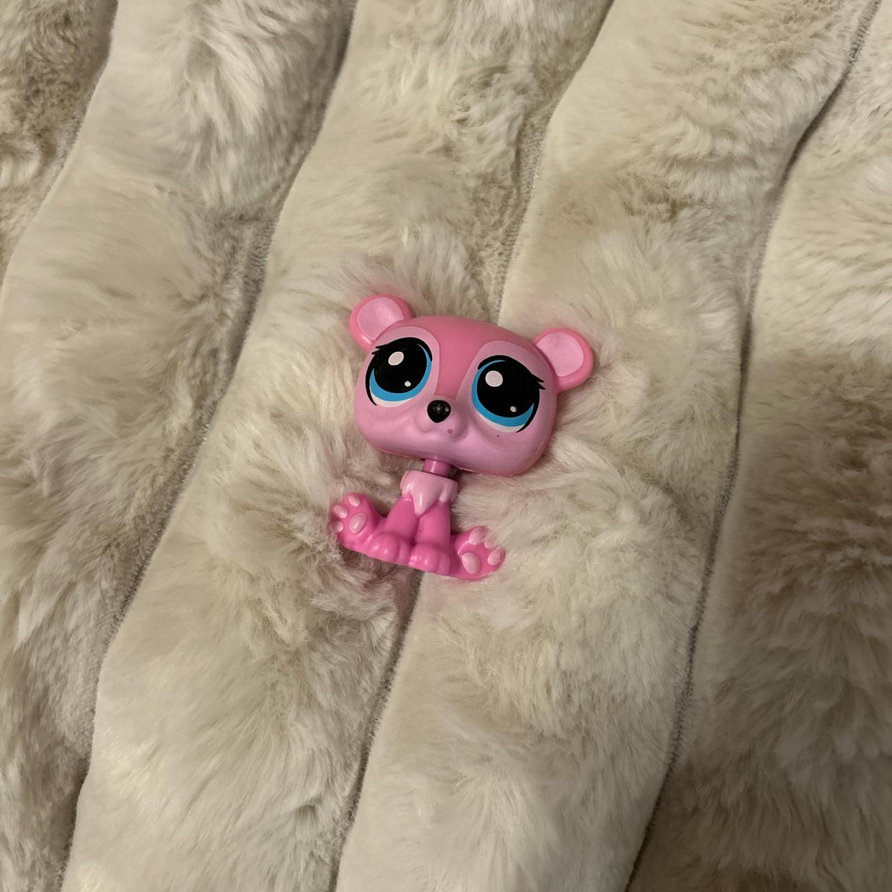 2015 mcdonalds lps pink bear blue eyes - cut off of... | Depop