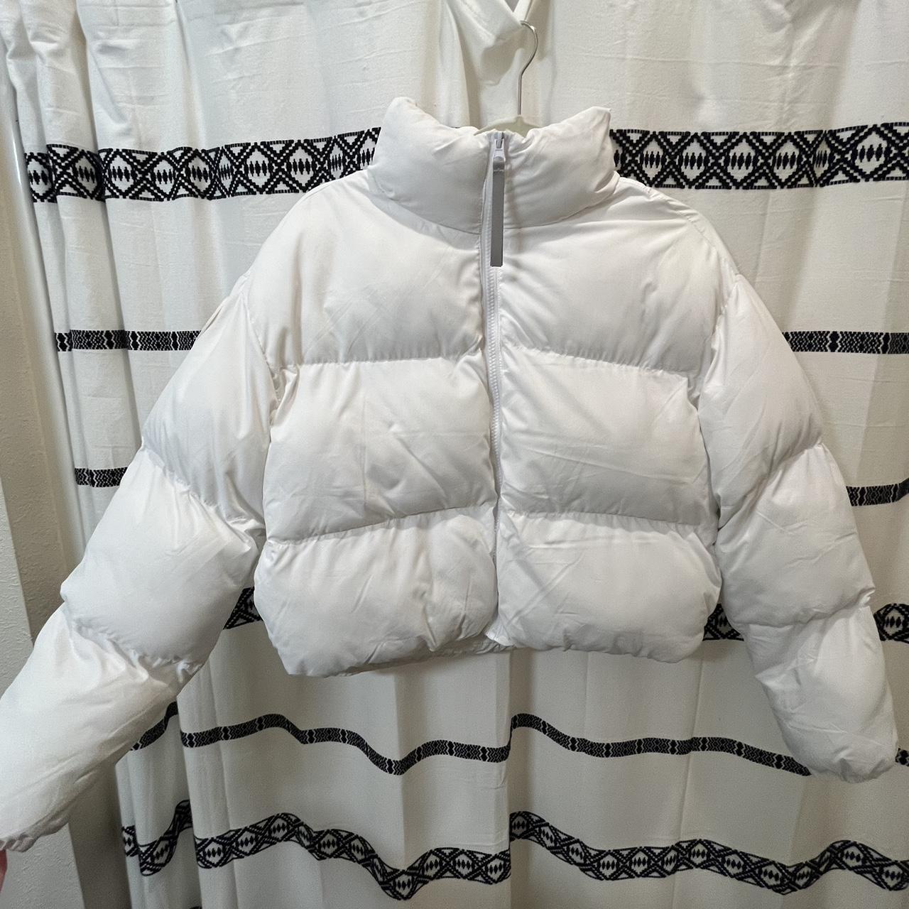 Fabletics cropped puffer jacket Size XXS - Depop