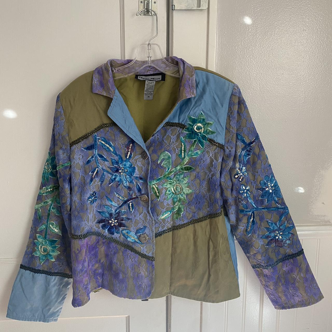 The coolest Vintage “Indigo Moon” jacket - Depop