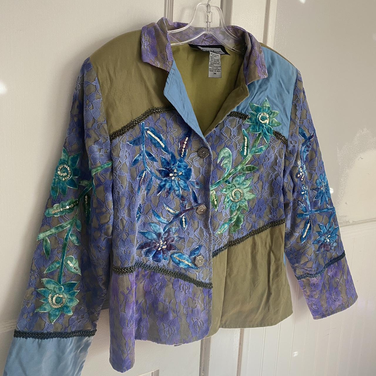 The coolest Vintage “Indigo Moon” jacket - Depop