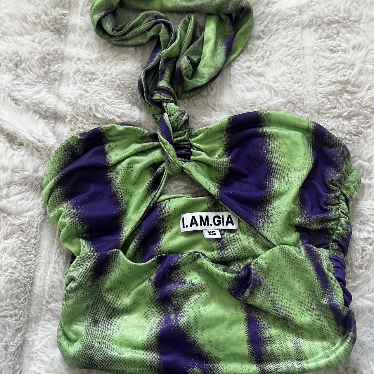 I am Gia green and purple tie too, can be worn... - Depop