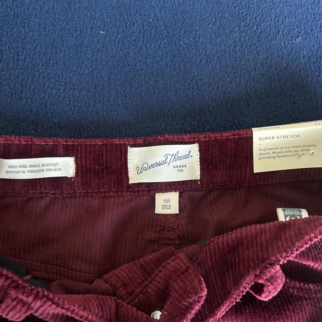 Universal Thread Burgundy Corduroy Pants -NEW with... - Depop