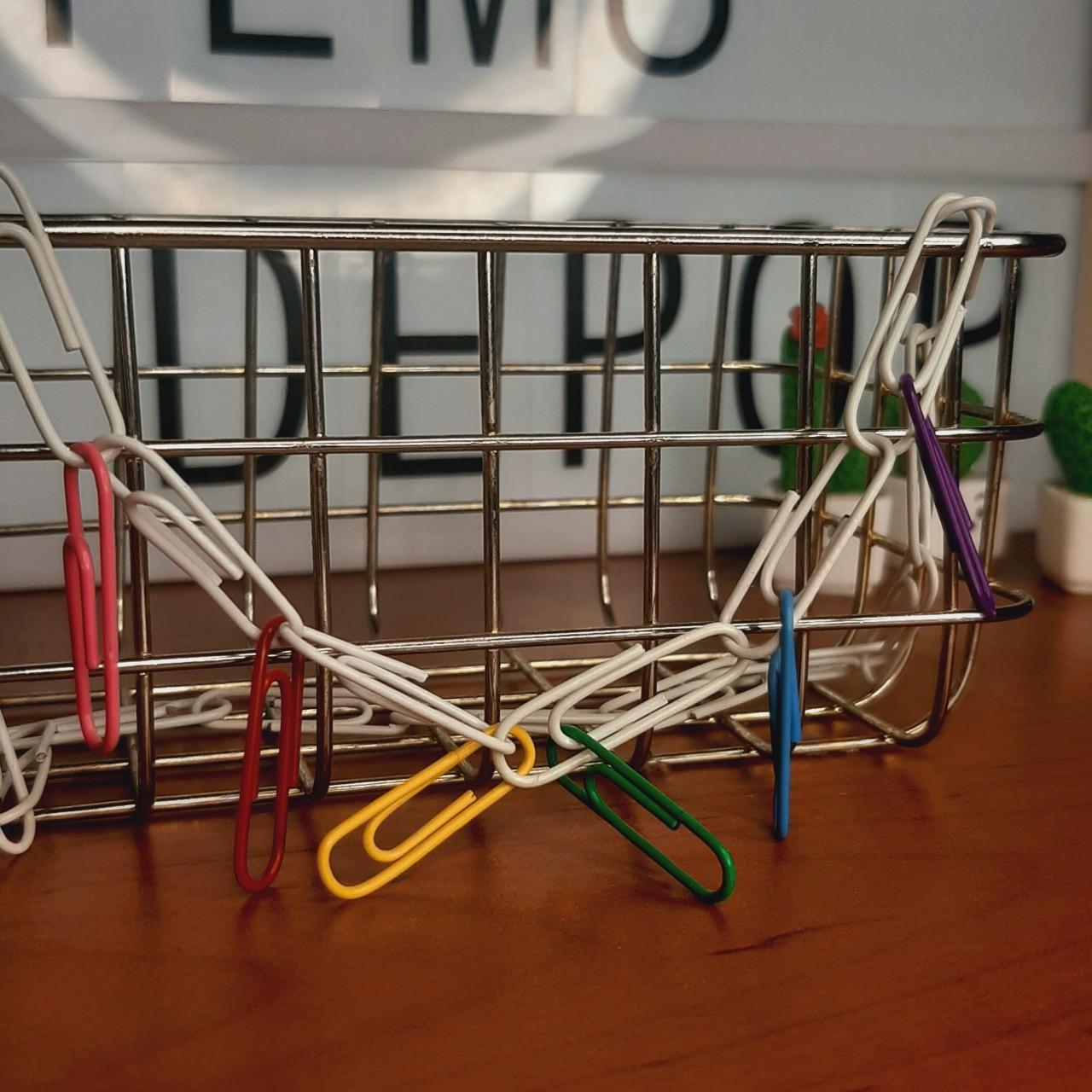 Handmade Paper Clip Necklace . These are handmade by... - Depop