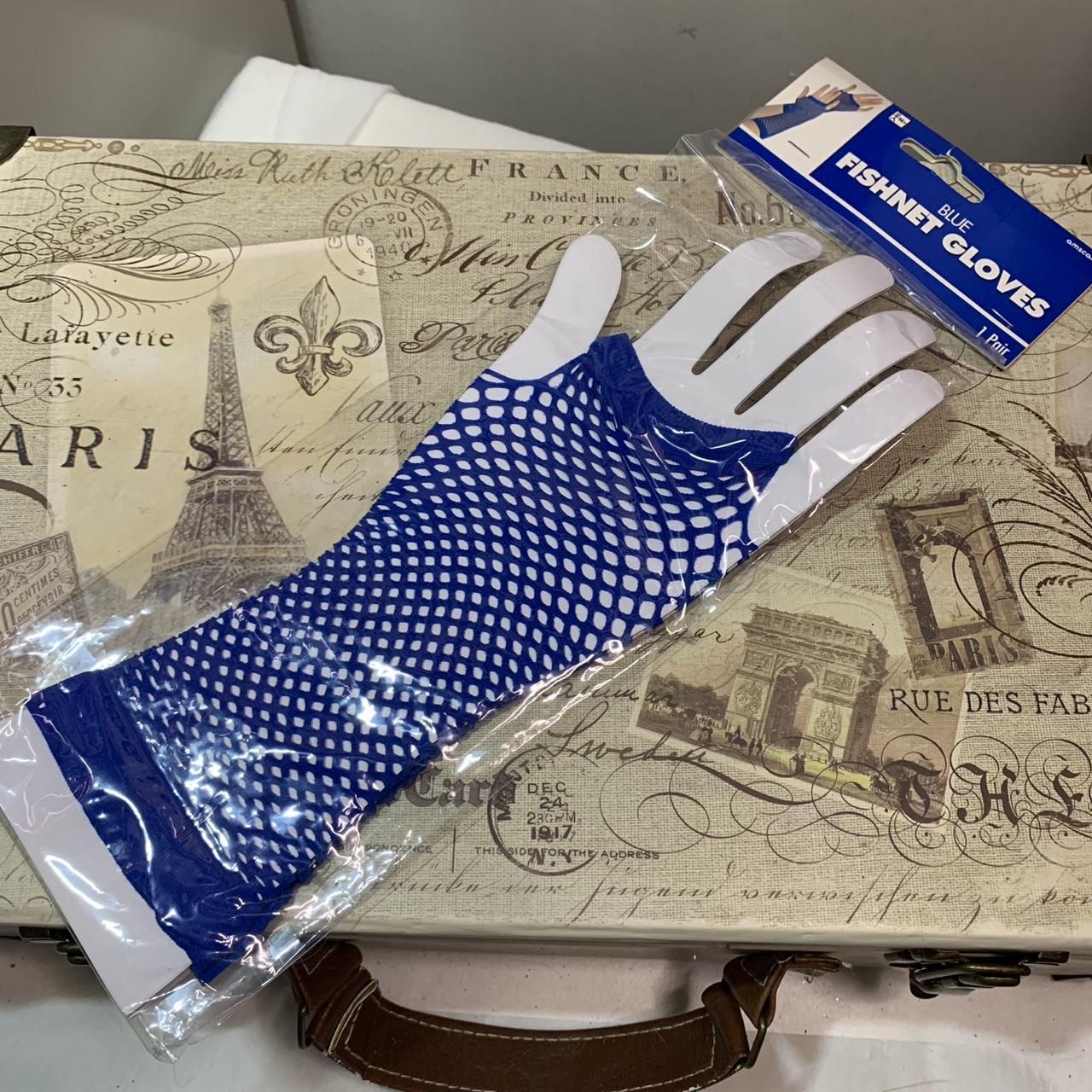 Blue fishnet gloves #festivalvibes New in... | Depop