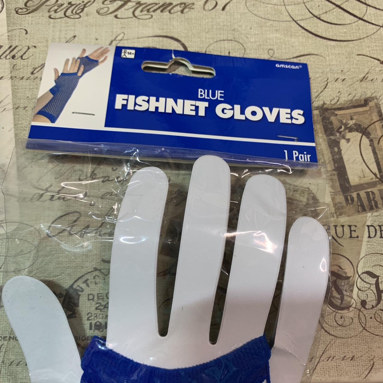 Blue fishnet gloves #festivalvibes New in... | Depop