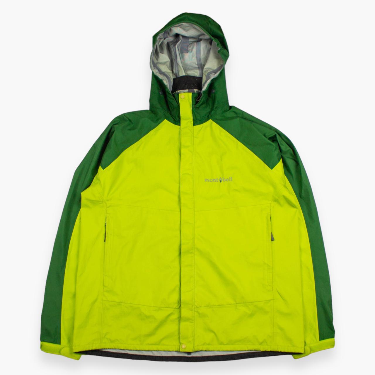 Montbell waterproof jacket Green Lovely two-tone... - Depop