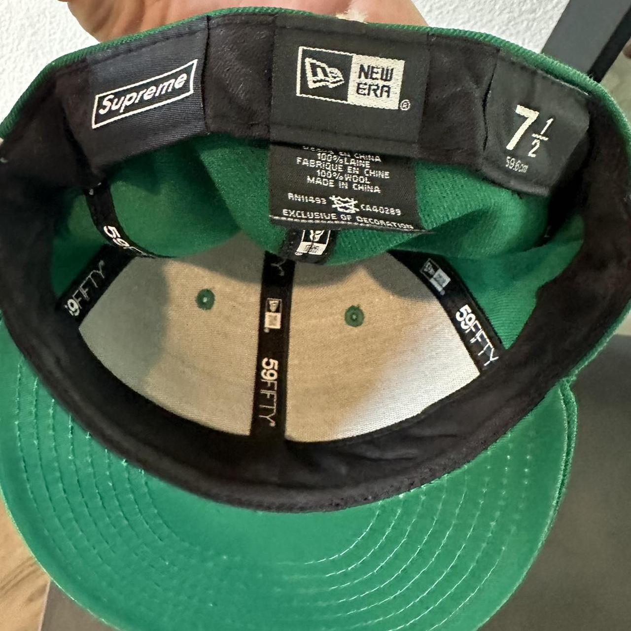 Supreme Green Box logo hat new era #supreme #boxlogo... - Depop