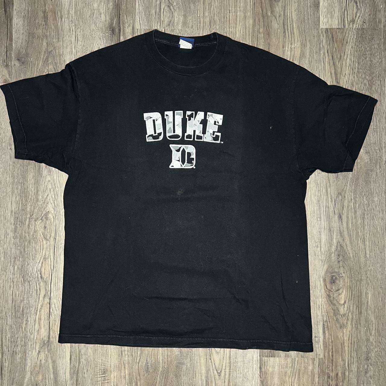 Crazy Vintage Y2K Duke Blue Devils camo spellout... - Depop