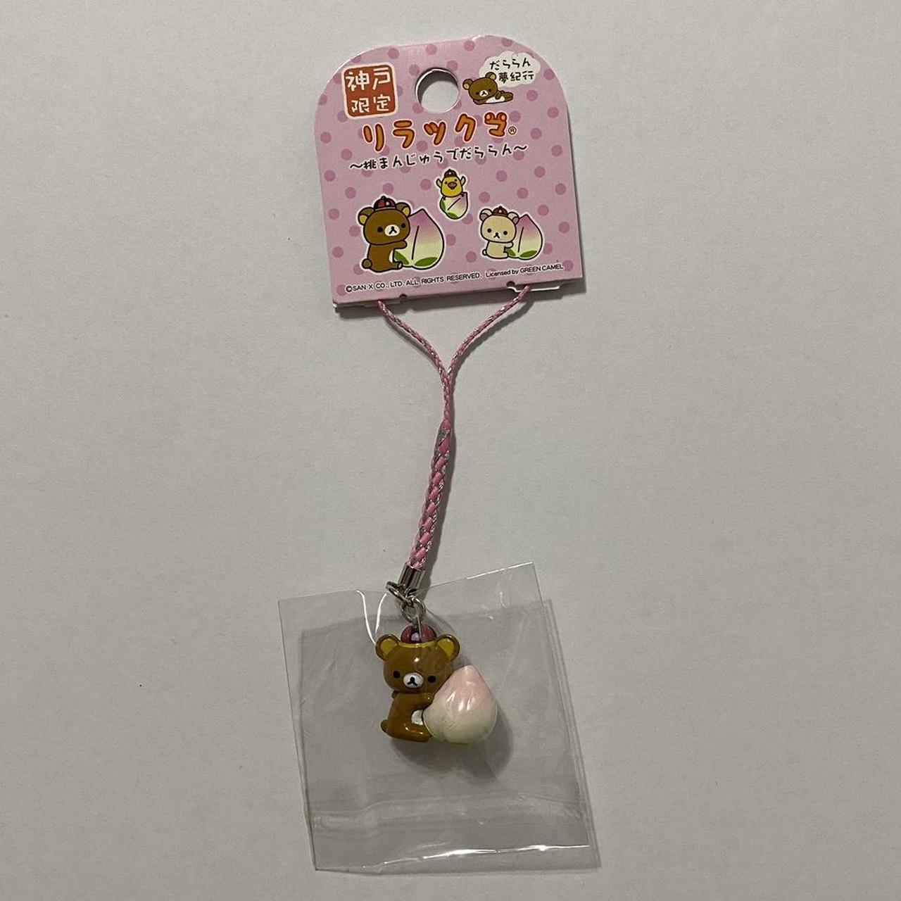 Rilakkuma peach keychain 🍑 - from Japan - Rare... - Depop