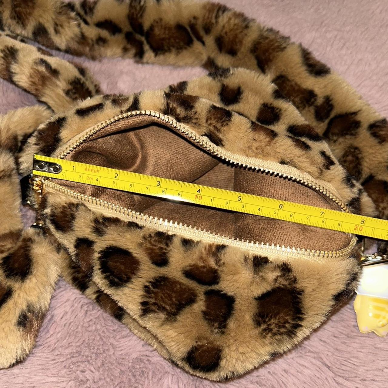 Fluffy Leopard Print Crossbody Bag Super insane... - Depop