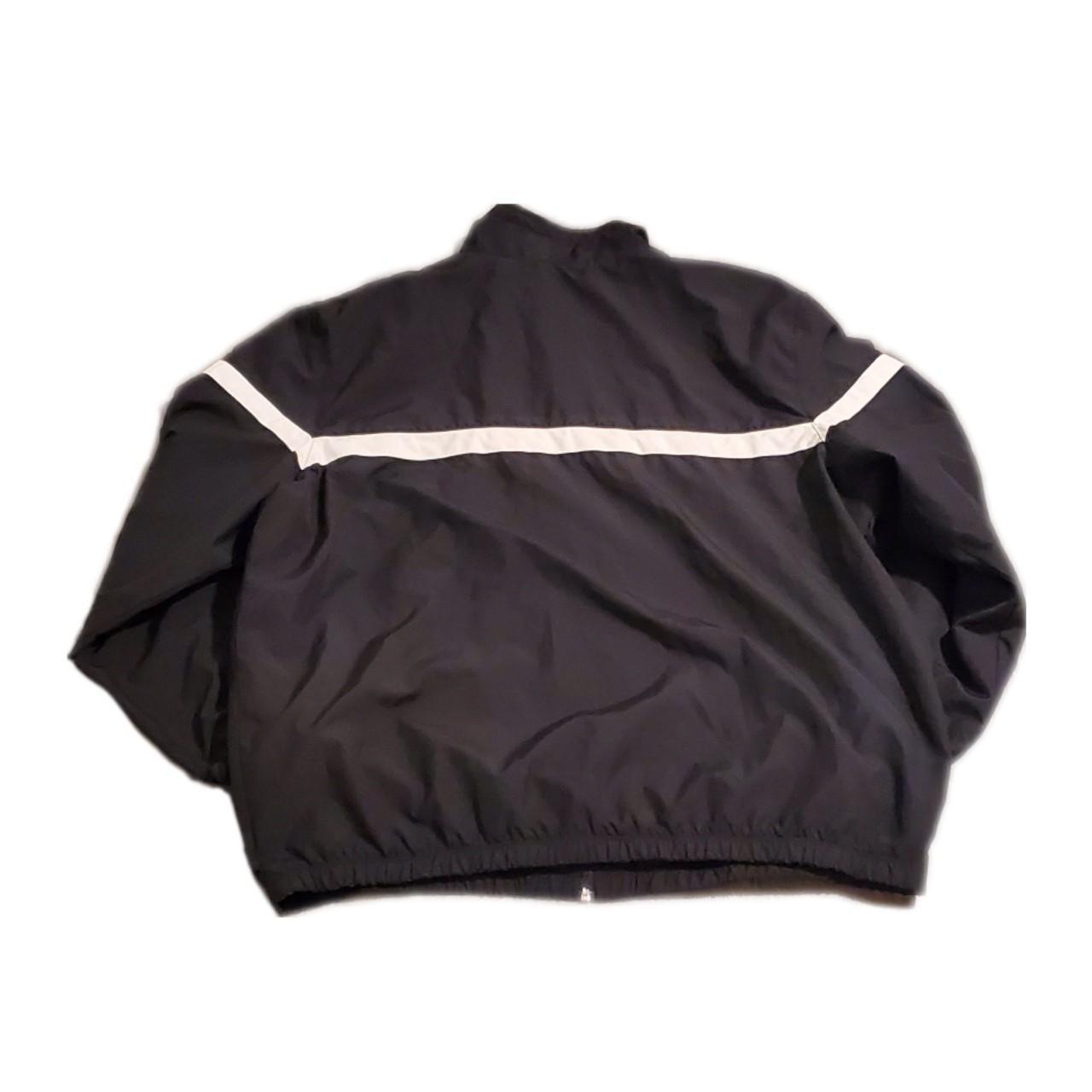 Y2K Nike Two Tone Sports Jacket. A black jacket with... - Depop
