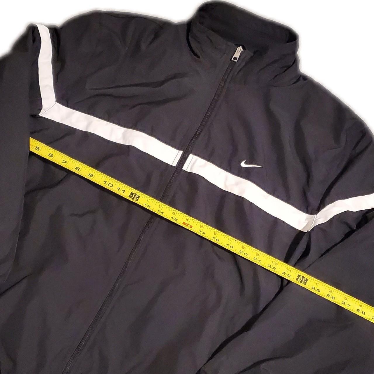 Y2K Nike Two Tone Sports Jacket. A black jacket with... - Depop