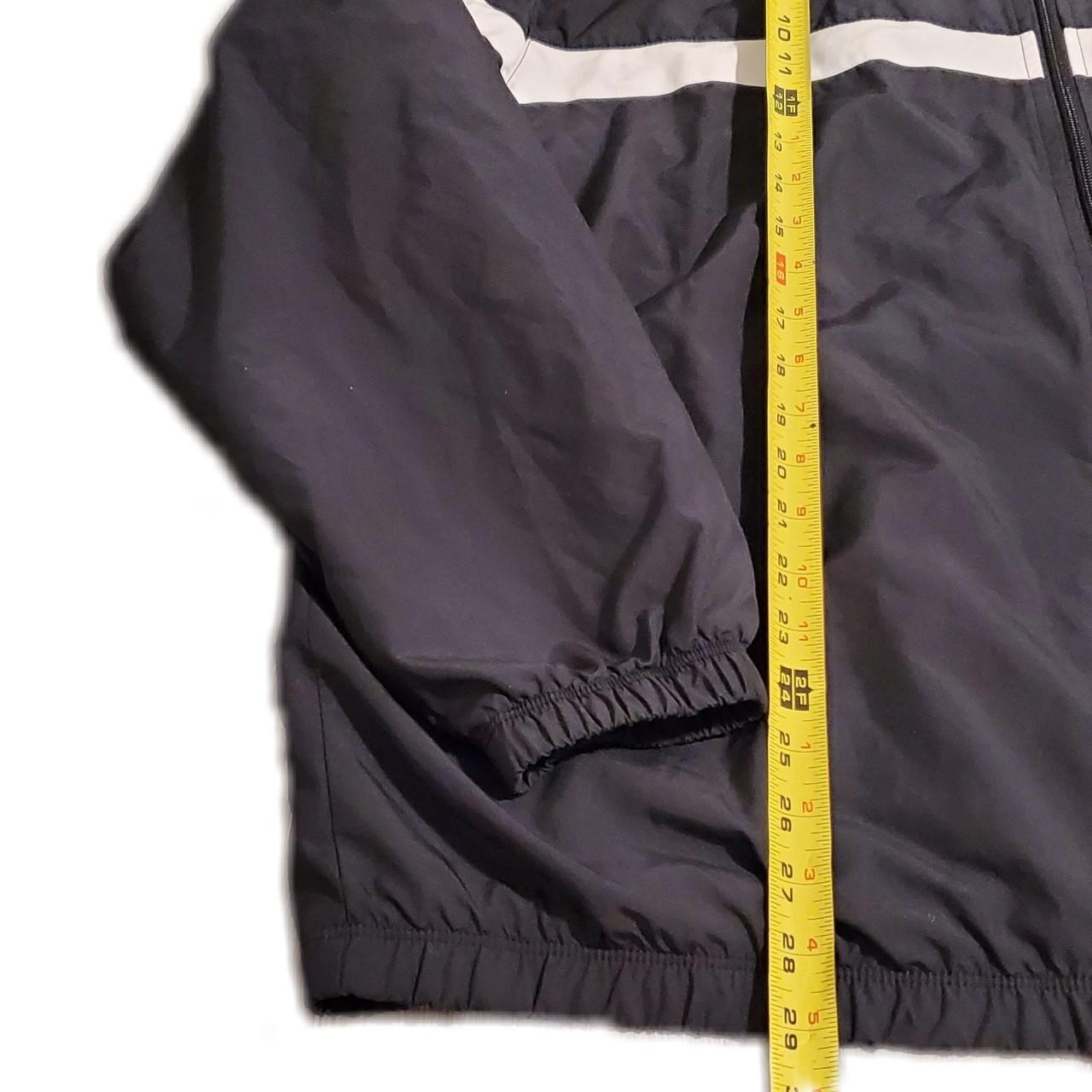 Y2K Nike Two Tone Sports Jacket. A black jacket with... - Depop