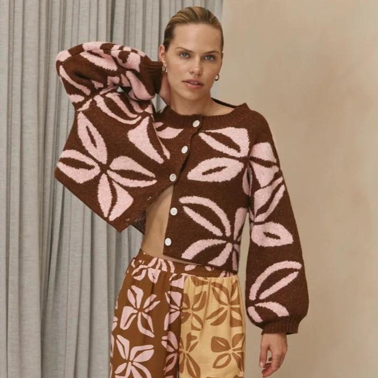 NWT VRG GRL Verge Girl FORM & FOLD KNIT CARDIGAN... - Depop