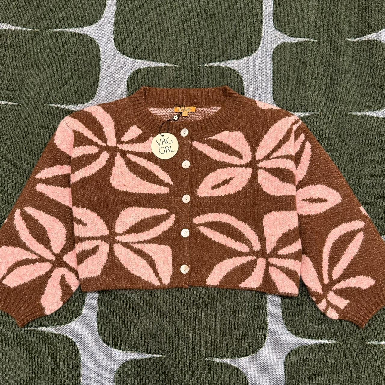 NWT VRG GRL Verge Girl FORM & FOLD KNIT CARDIGAN... - Depop