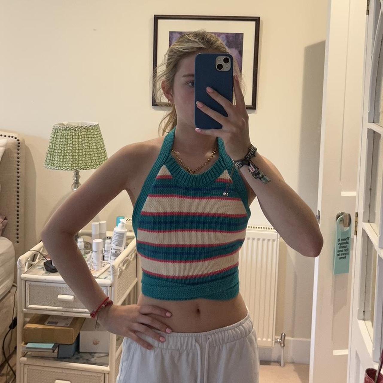 Zara backless crochet top. Perfect for summer. Brand... | Depop