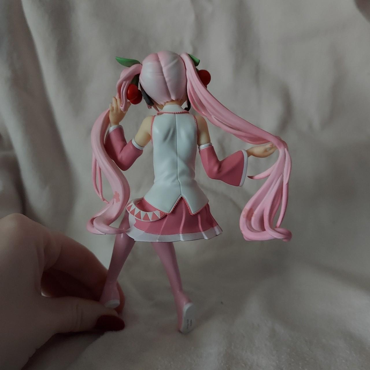 sakura hatsune miku sitting figure !! super cute and... - Depop