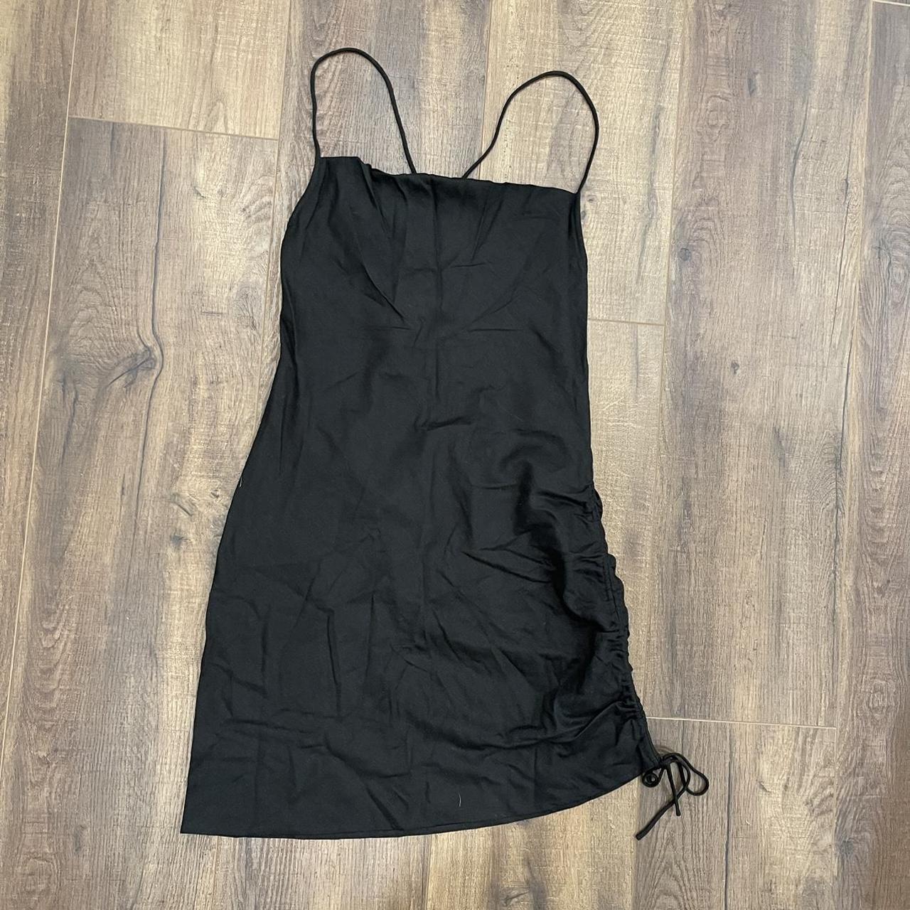 Princess Polly mini black dress! A super cute cowl... - Depop