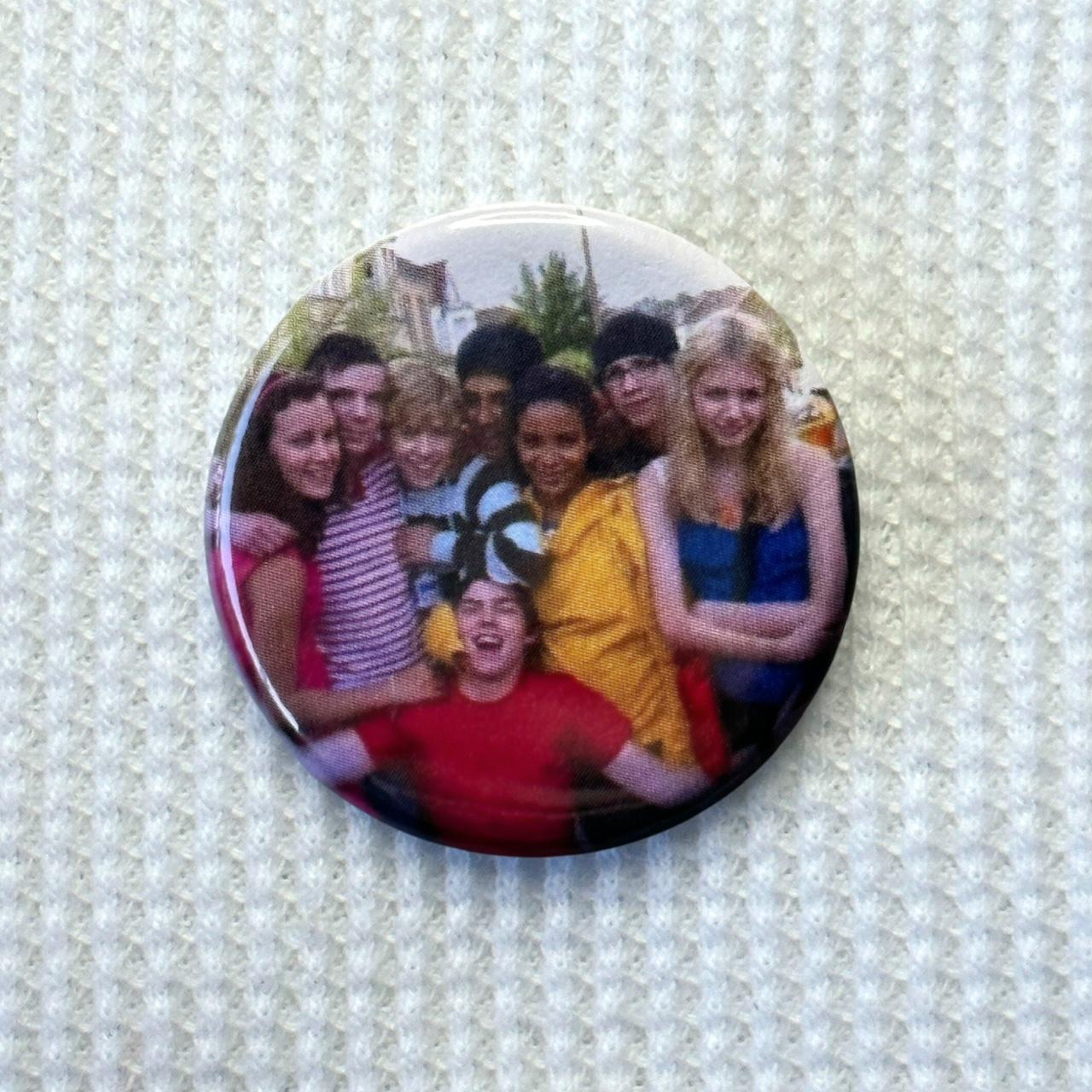 skins first generation 1.25” metal button... - Depop