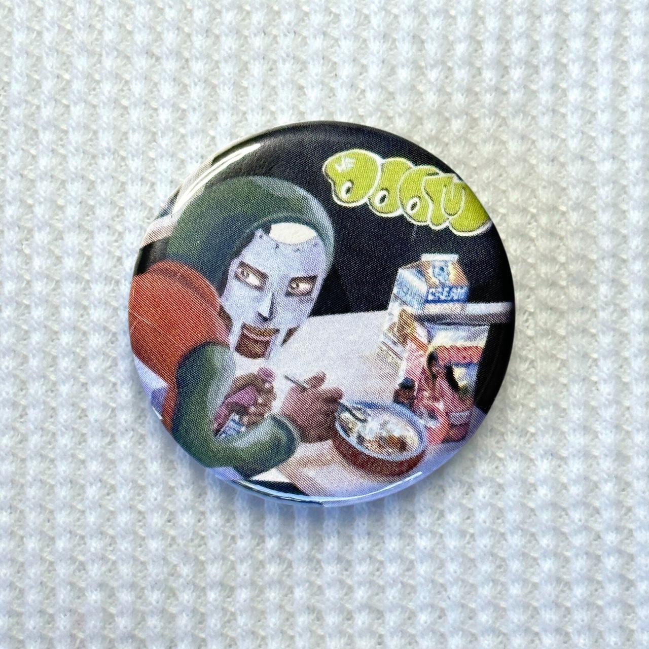 mf doom badge pin 💚 1.25” metal message me for... | Depop