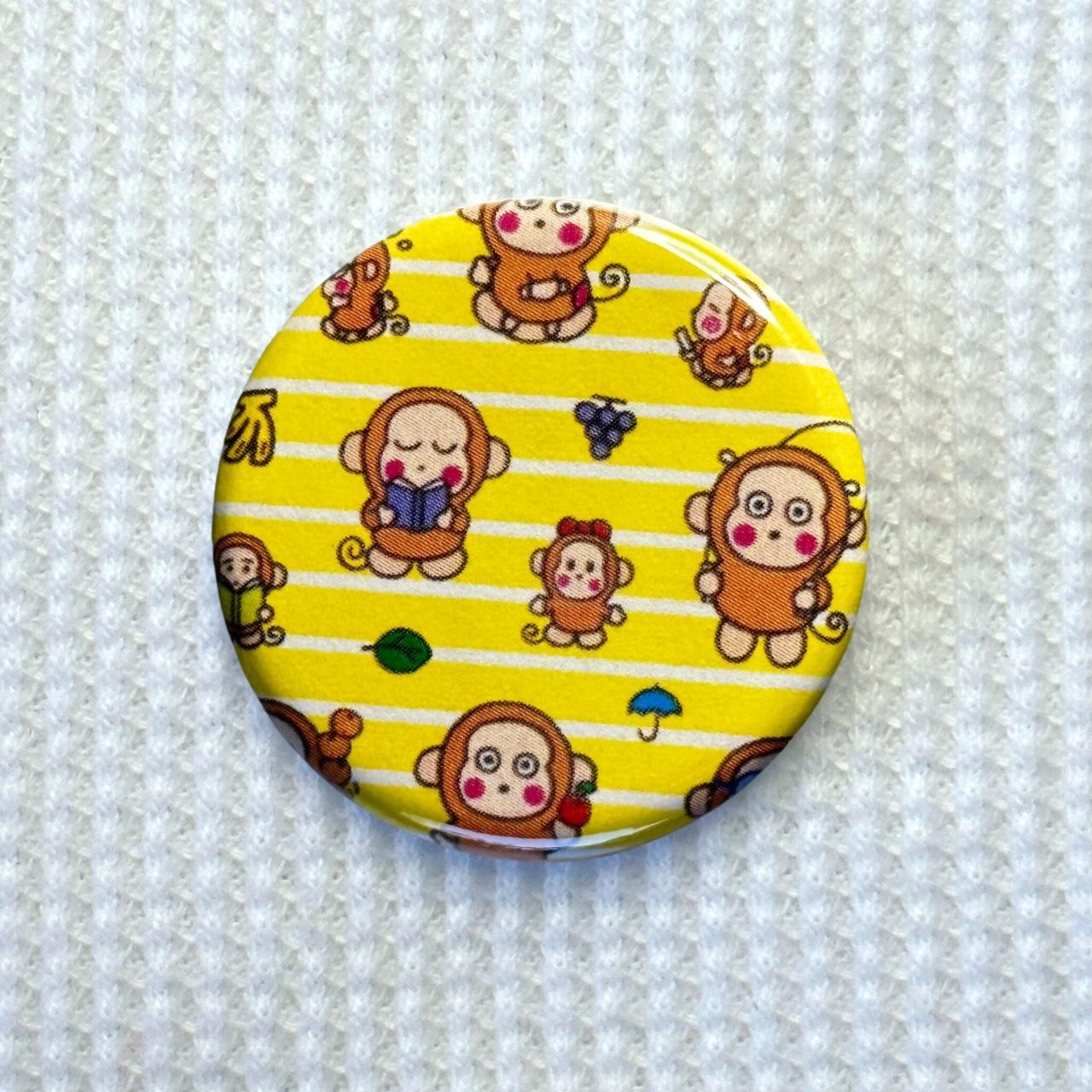 monkichi 1.25” button pin 🍌 check out my page for... - Depop