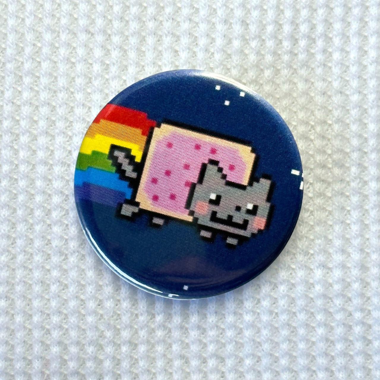 nyan cat 1.25 pin 💙 more pins on my page! message me... | Depop