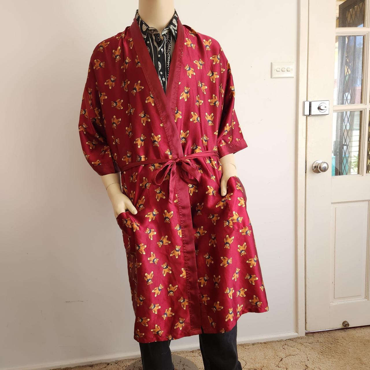 Vintage 90s Target TEDDY BEARS Men's Dressing Robe... - Depop