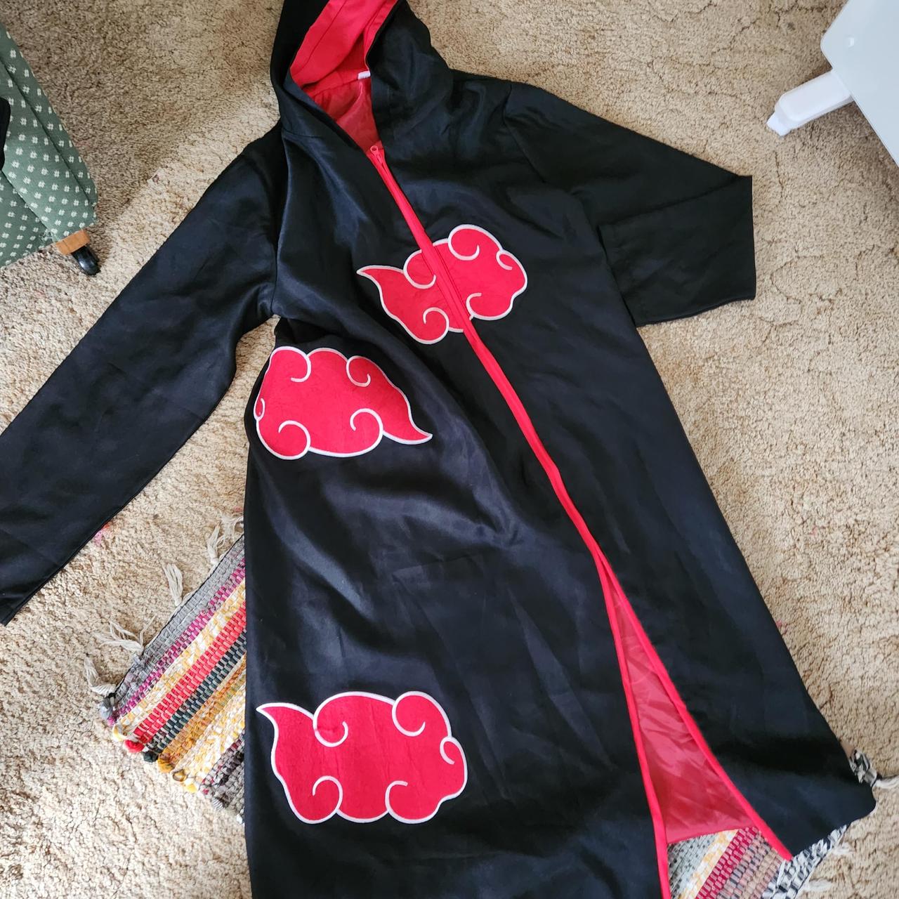 Naruto Akatsuki Cosplay Anime Robe Cloak with... | Depop