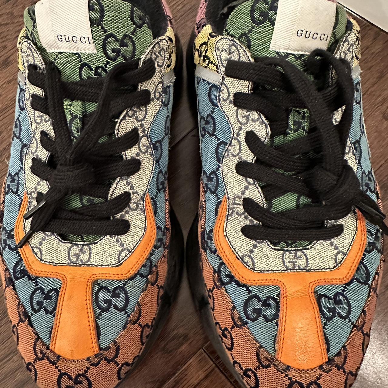 Gucci Rython men sneakers Size 12 Comes with box - Depop