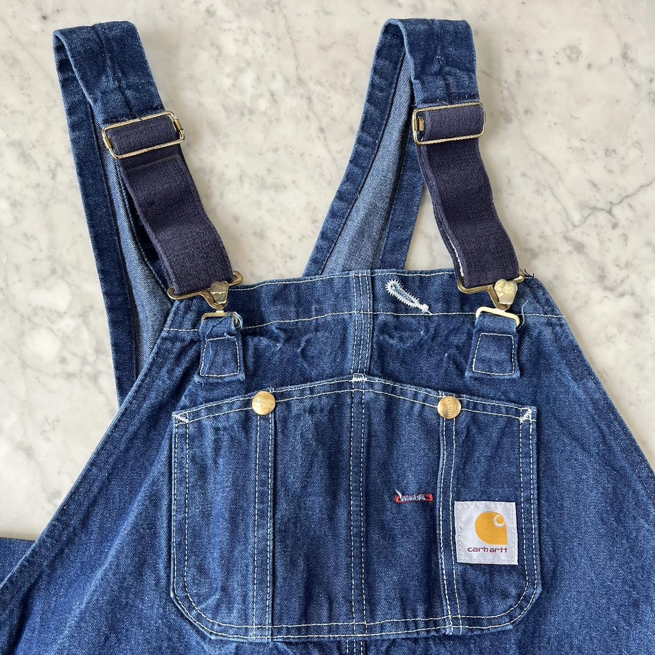 Carhartt Denim Overalls - 44 x 32 - Depop