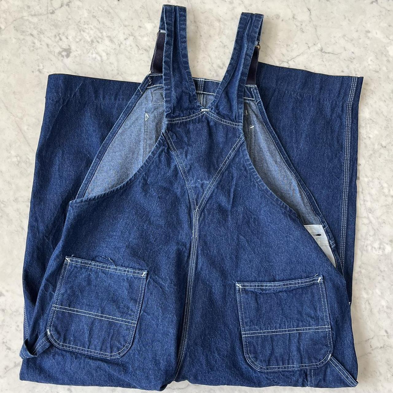 Carhartt Denim Overalls - 44 x 32 - Depop