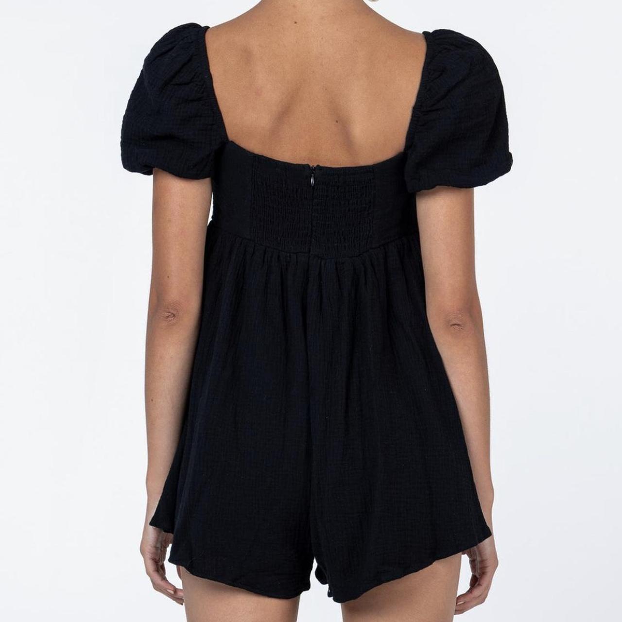 Princess Polly Women's Black Playsuit-romper | Depop