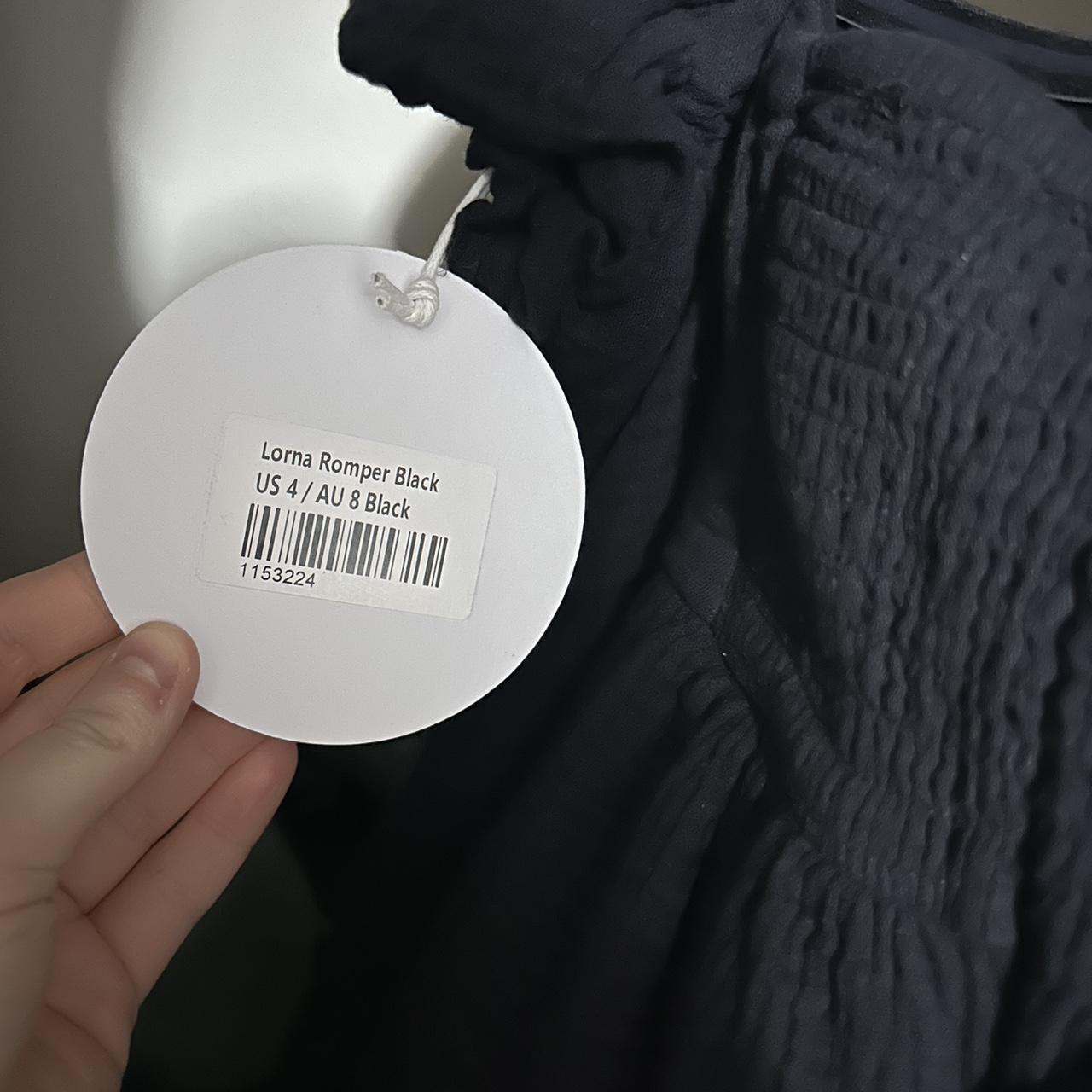 Princess Polly Women's Black Playsuit-romper | Depop