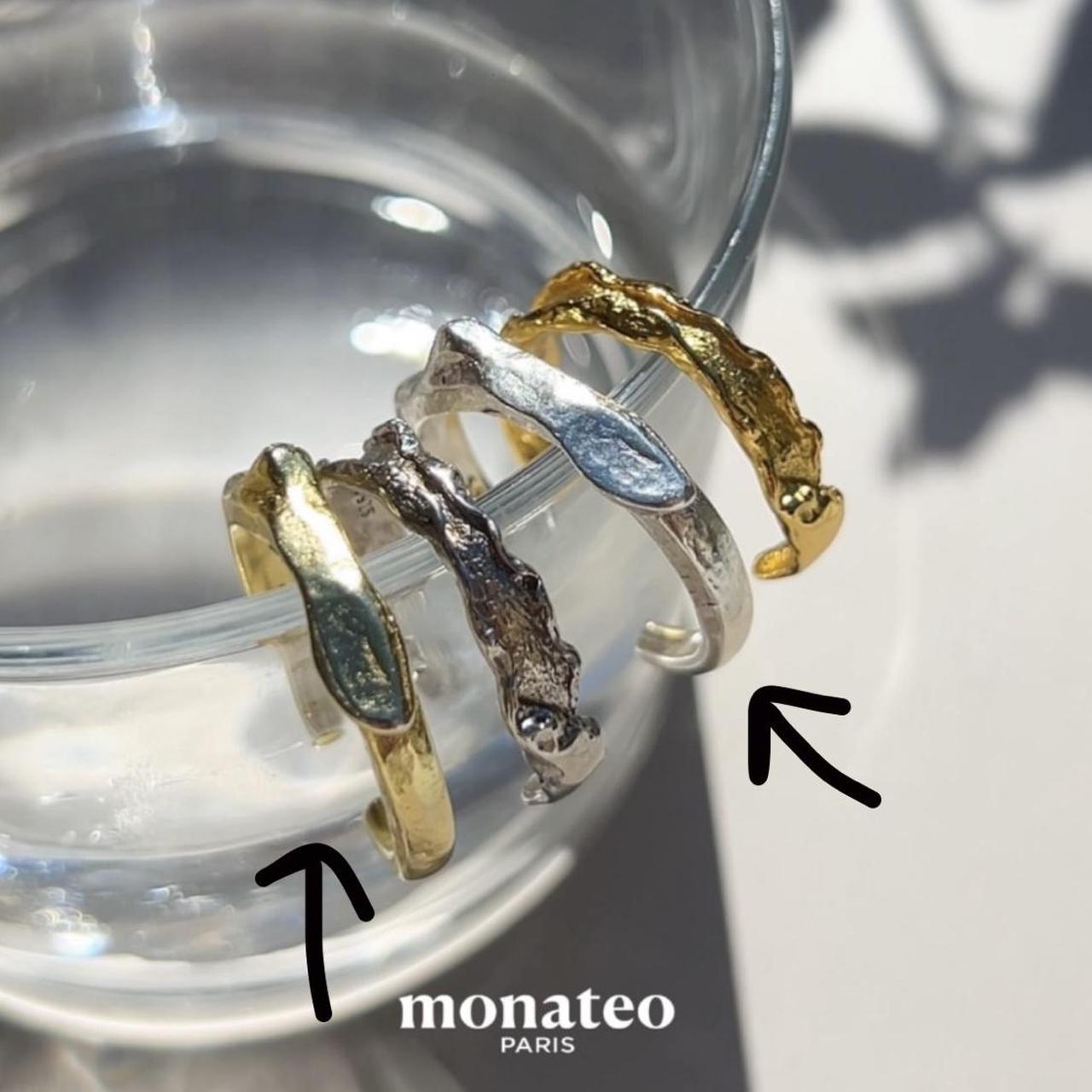 Brand new Monateo Paris silver and gold rings 2x... - Depop