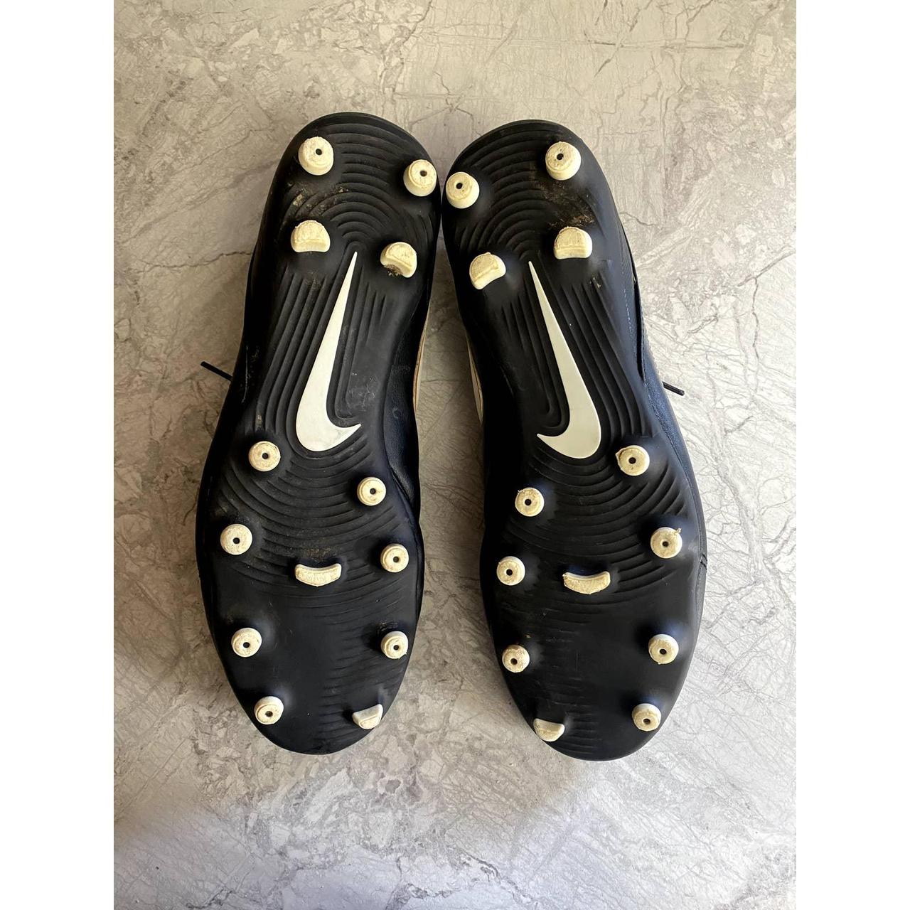 Nike Tiempo Rio III black and white soccer cleats... - Depop
