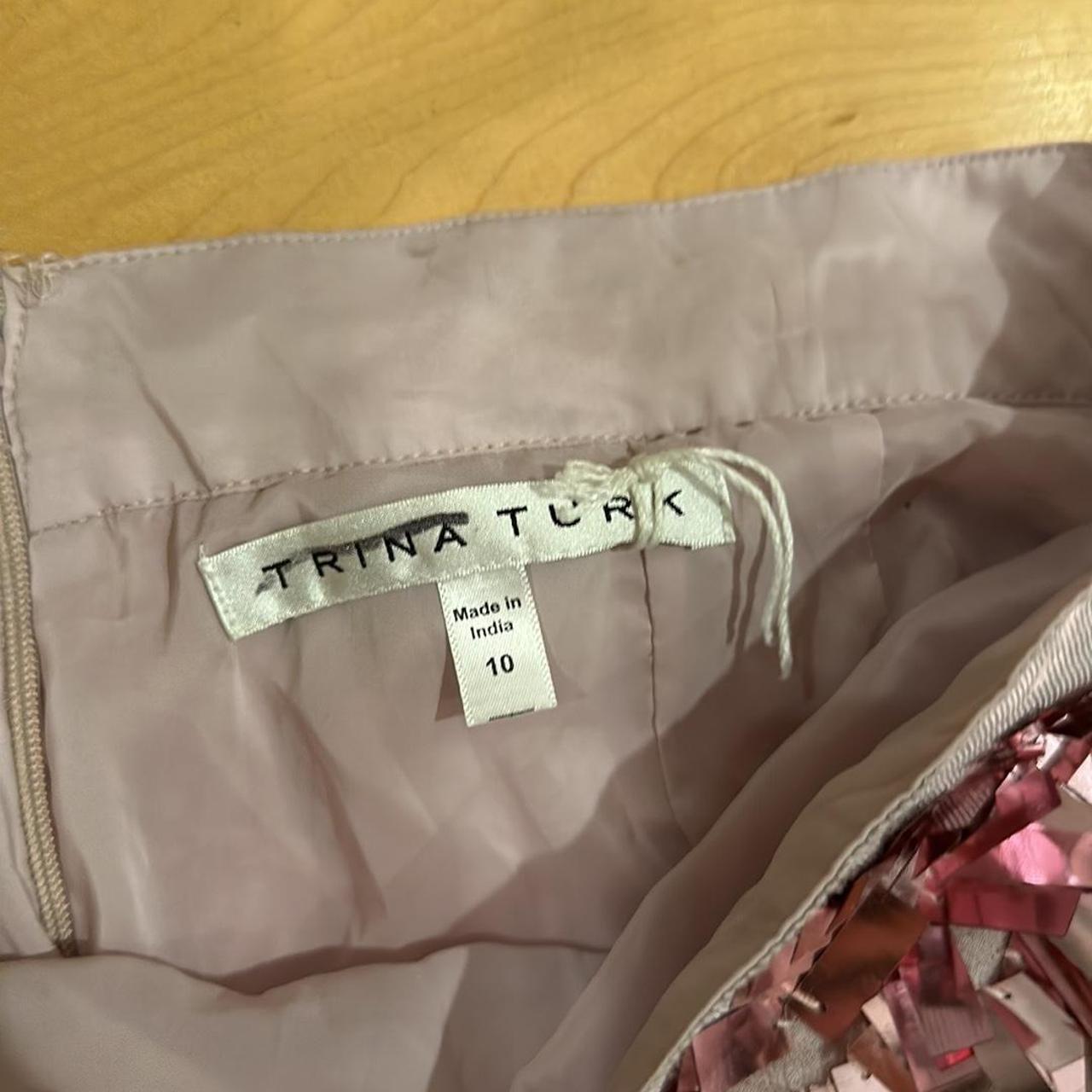 Trina Turk Women's Pink Skirt | Depop