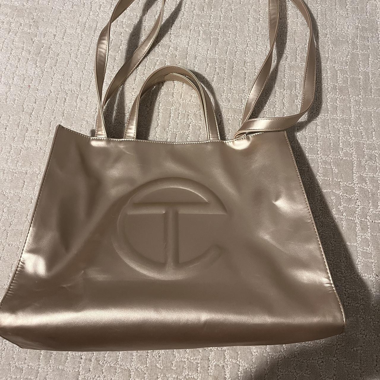 Telfar Women's Gold Bag | Depop