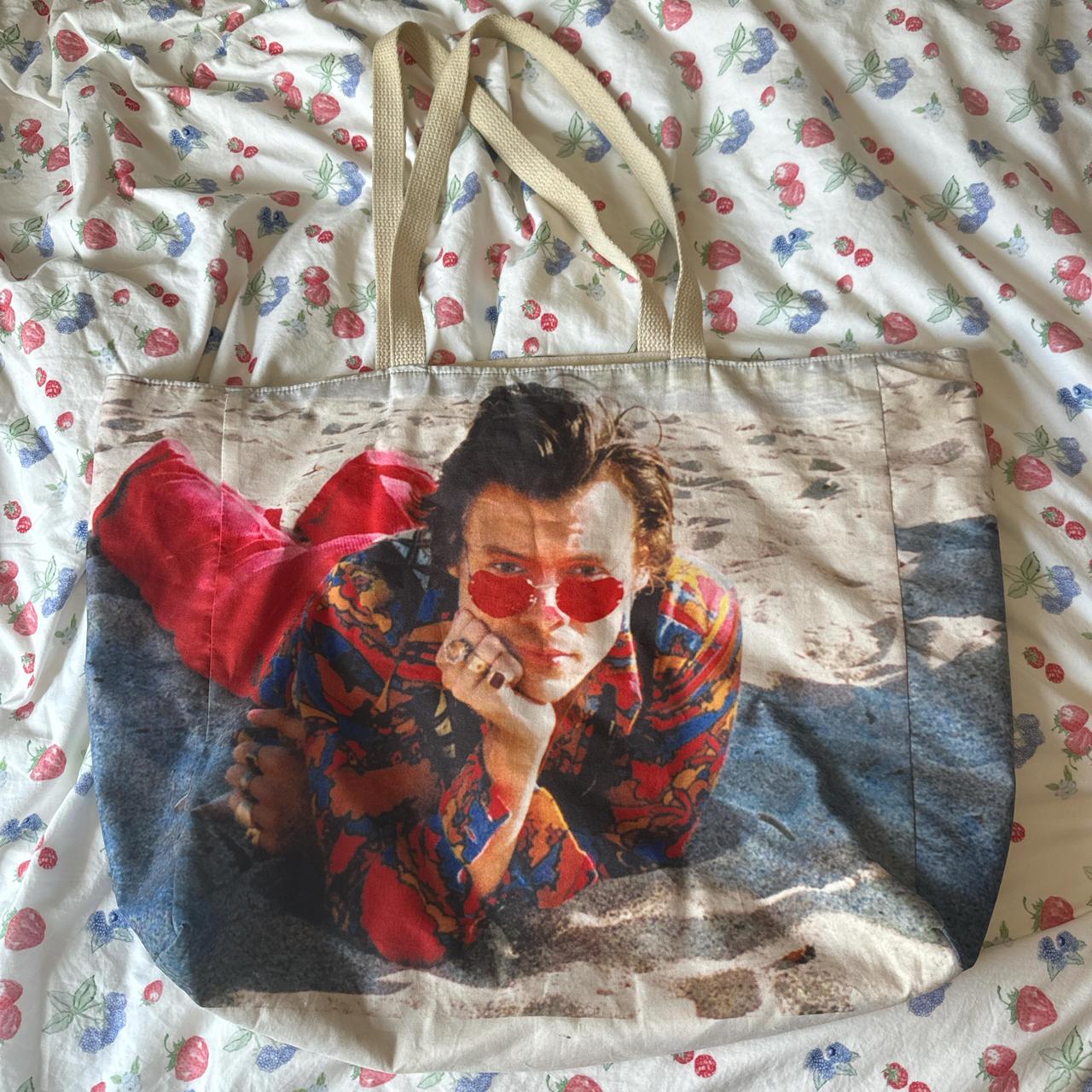 Harry Styles tote bag!! Only used a few times! - Depop