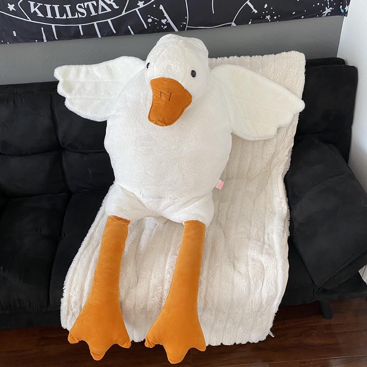 Massive goose plushie that needs a new home. He’s... - Depop