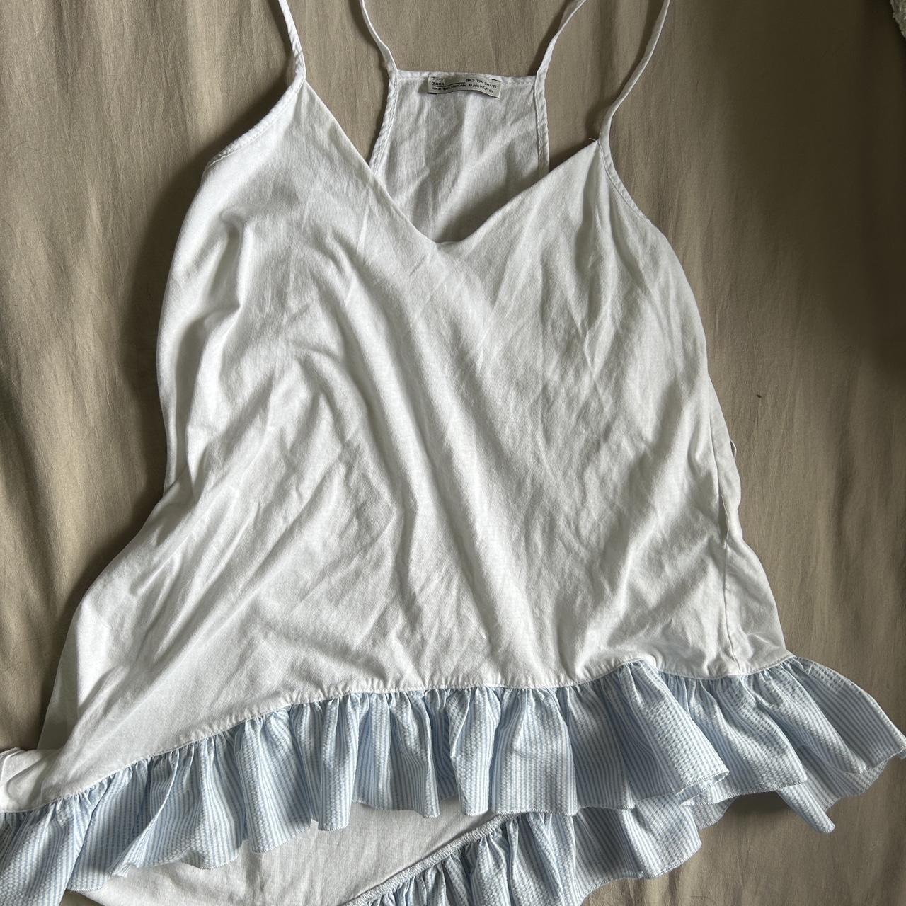 Asymmetrical Zara too with built in bra for coverage | Depop