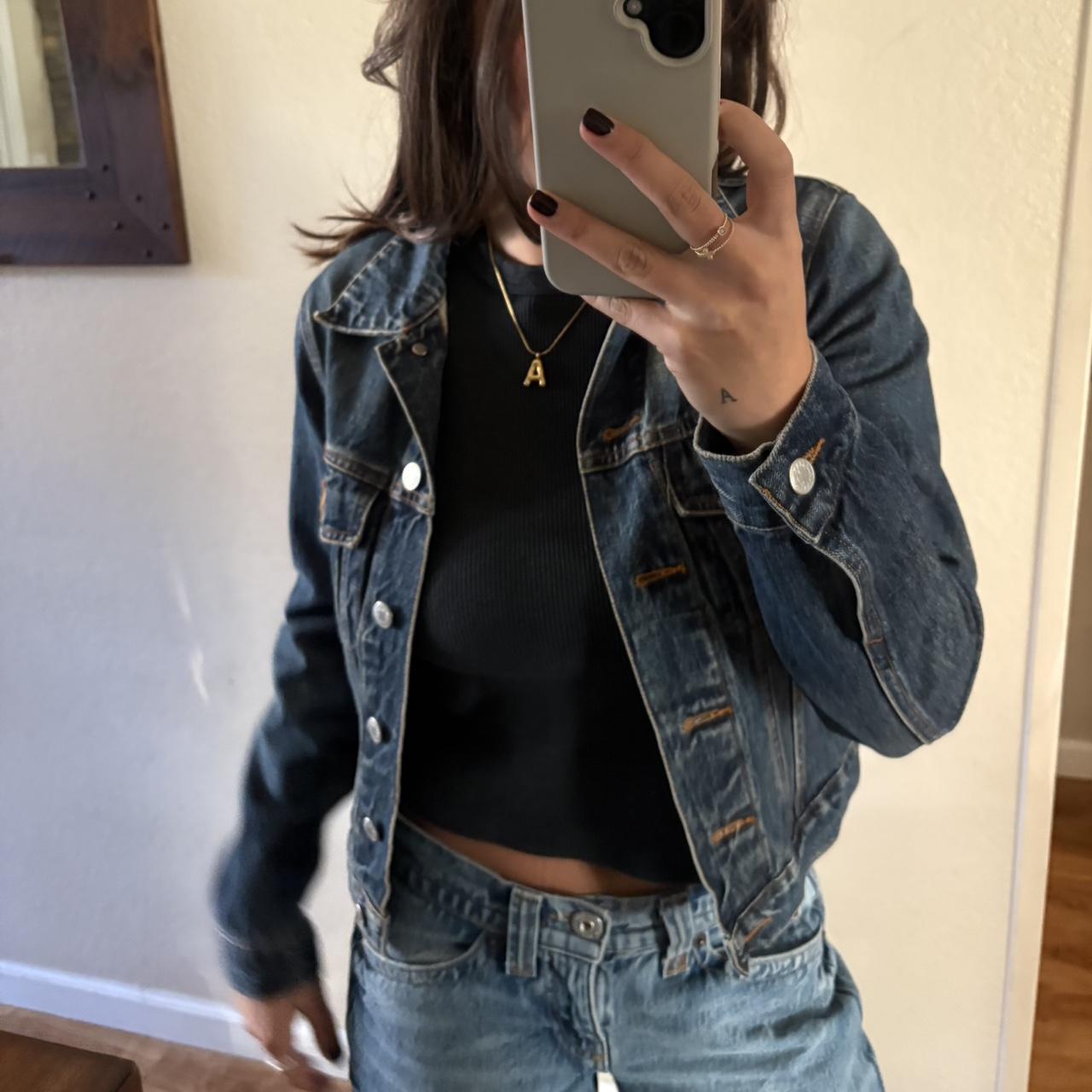 Lucky Jean jacket Super cuteeee just a bit too... - Depop