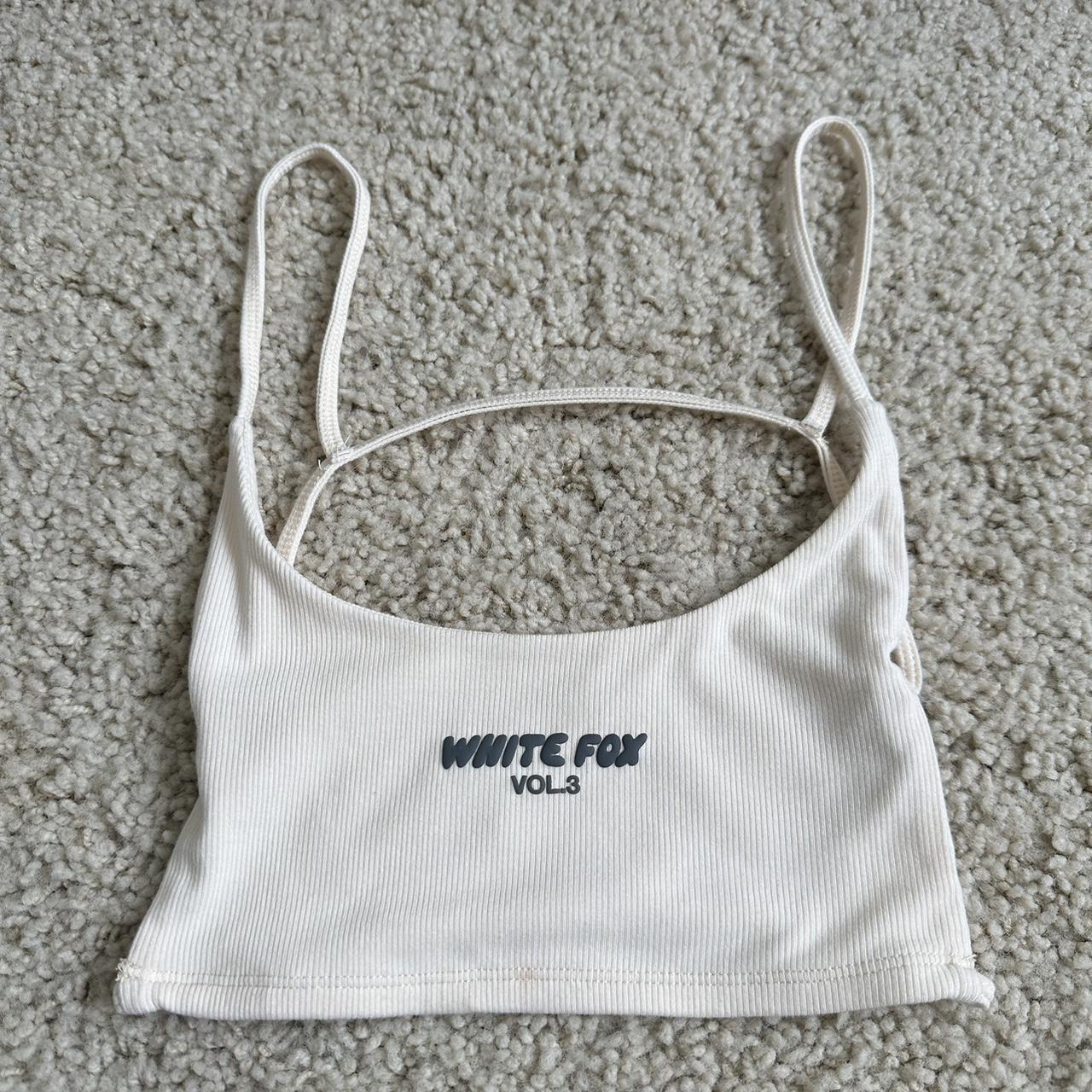 white fox tank top:) perfect for a concert or night... - Depop