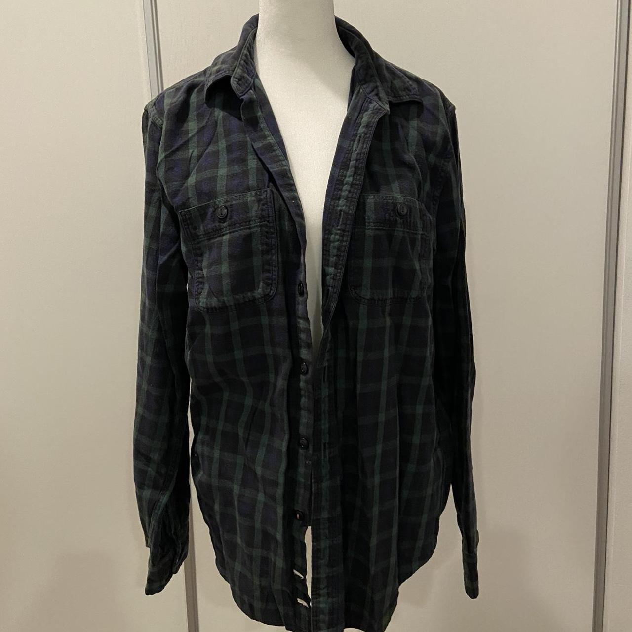 Mens Dockers Flannel color: green size: medium... - Depop