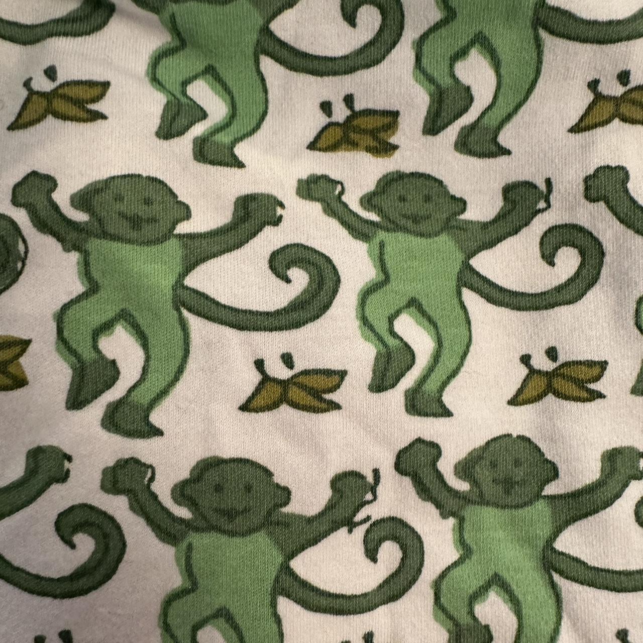 Green Monkey Roller Rabbit Pajama set - Depop